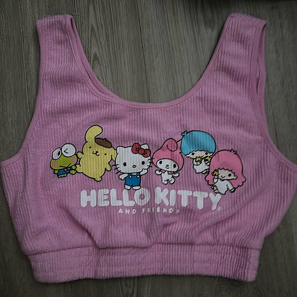 Hello Kitty | Tops | Hello Kitty Brand Cropped Tank Top | Poshmark